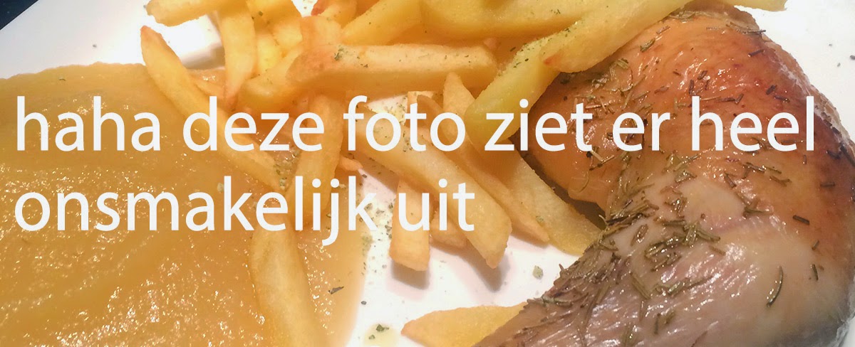 Niet zo meatfreemonday: Kip, patat en appelmoes - Gewoon wat een ...