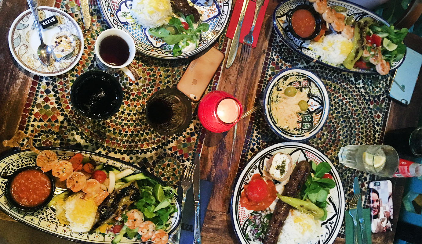 Uit eten bij de Bazar in Amsterdam