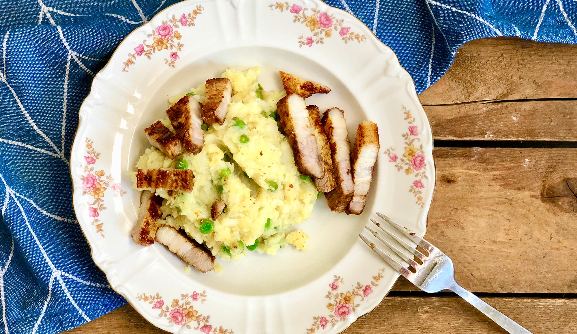 Stamppot bloemkool met veldertjes en spek - Gewoon wat een studentje 's avonds eet