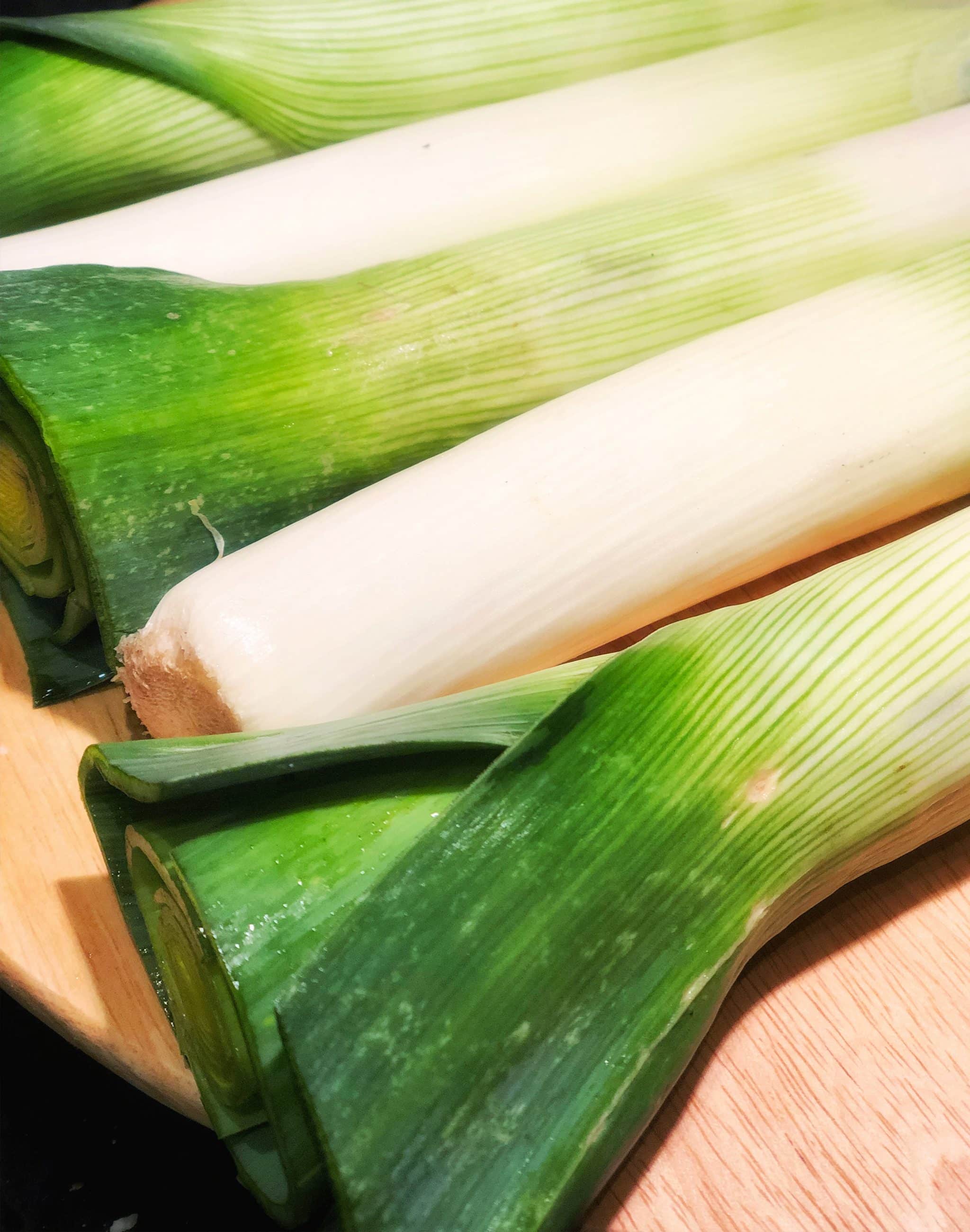 Prei tussen de kolen van de Big Green Egg