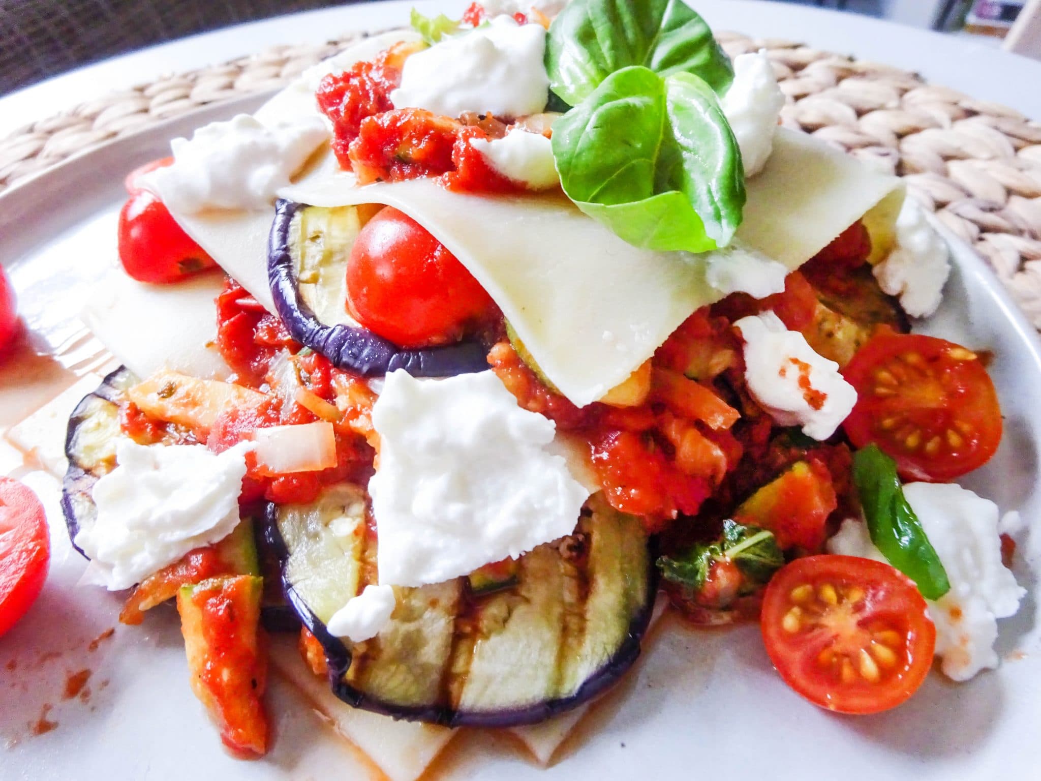 Open lasagne caprese met burrata - Gewoon wat een studentje 's avonds eet