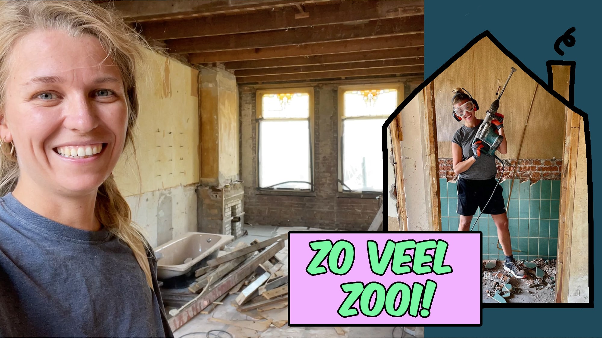 Video: Het hele huis slopen - De Verbouwing #3 - Gewoon wat een ...